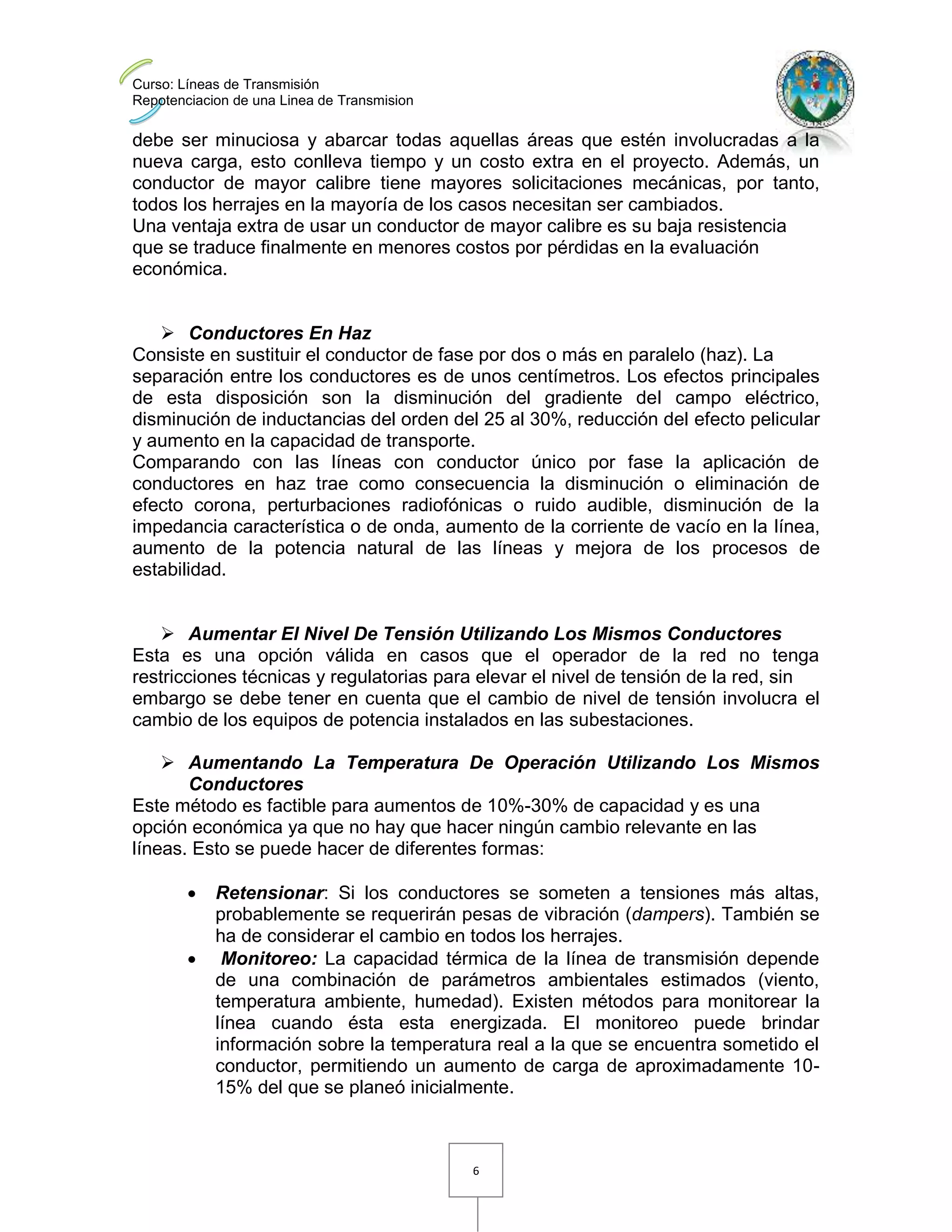 Repotencacion de una linea de transmision | PDF