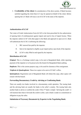 Foreign Exchange Activities of Islami Bank Bangladesh:A study on ...
