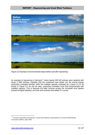 Repowering and Used Wind Turbines | PDF