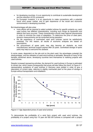 Repowering and Used Wind Turbines | PDF