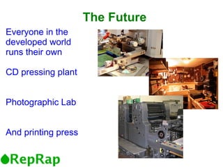 Rep Rap - 3D OSS Printers - by adrian bowyer- fossa2011 | PPT