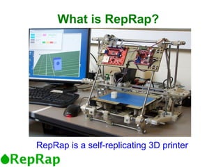 Rep Rap - 3D OSS Printers - by adrian bowyer- fossa2011 | PPT