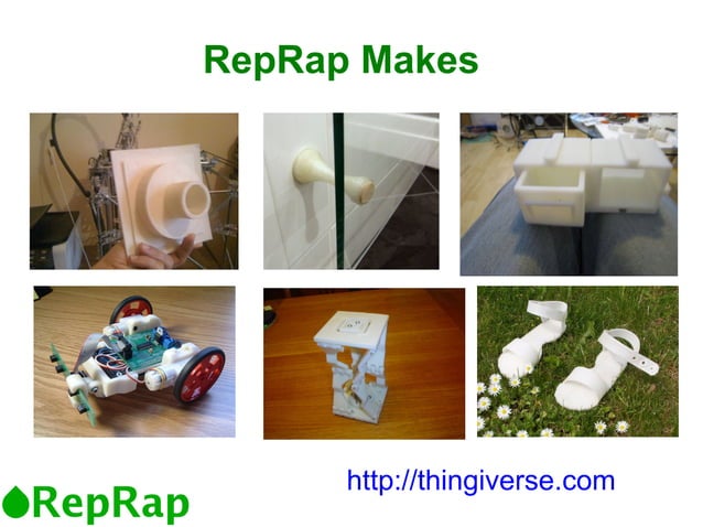 Rep Rap - 3D OSS Printers - by adrian bowyer- fossa2011 | PPT
