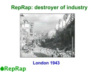 Rep Rap - 3D OSS Printers - by adrian bowyer- fossa2011 | PPT