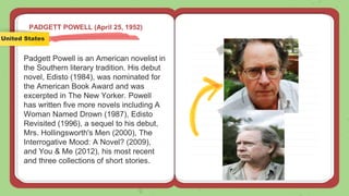 REPRESENTATIVE AUTHORS & TEXT ANGLO-AMERICAN.pptx