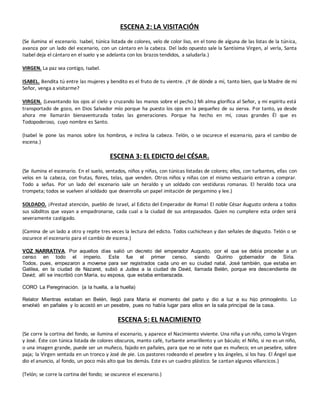 Representación bíblica del nacimiento de jesús adpatado | DOCX