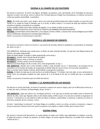 Representación bíblica del nacimiento de jesús adpatado | DOCX