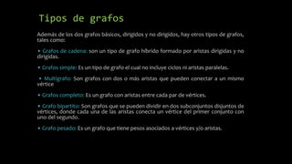 Representación de grafos | PPTX