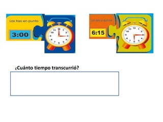 Representación del tiempo transcurrido | PPTX