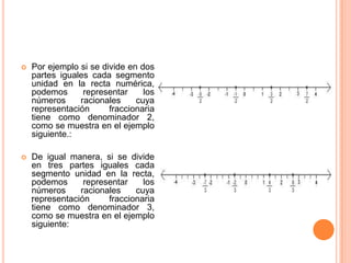 Representación gráfica de los números racionales | PPTX