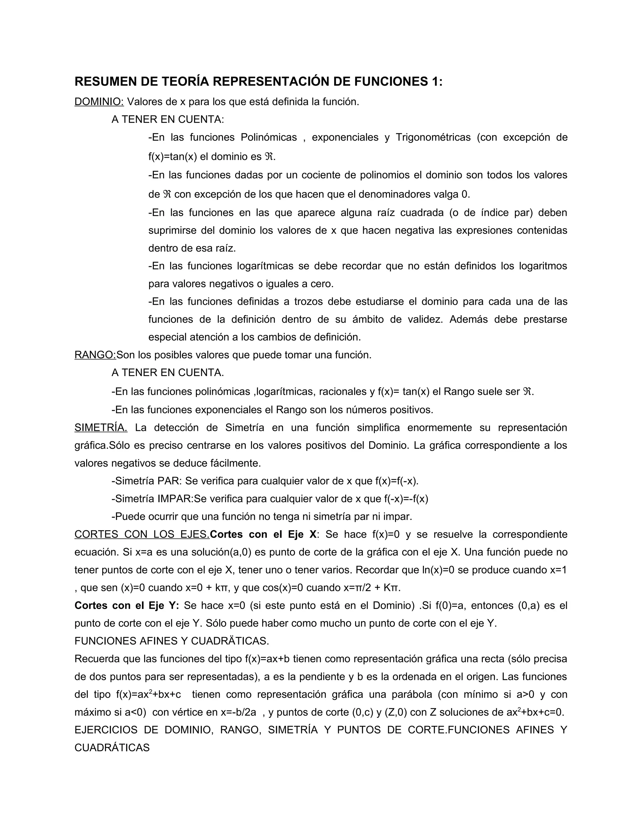 Representacion de funciones | PDF