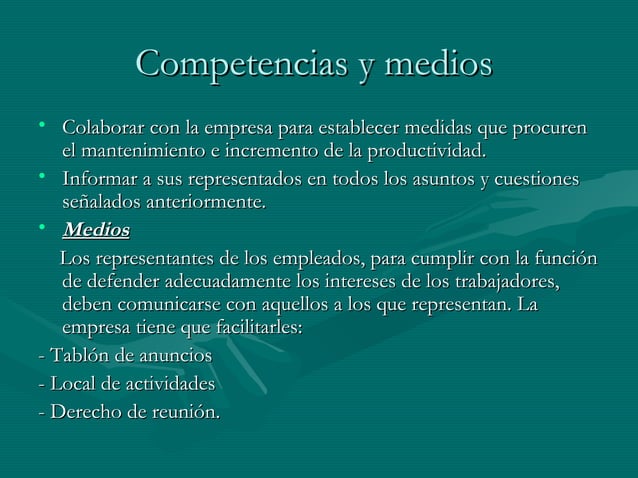 Representacion trabajadores | PPT
