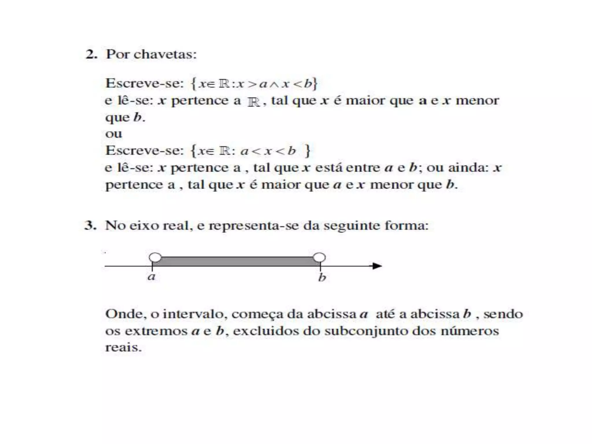Representar intervalos numéricos na recta grduada | PPT