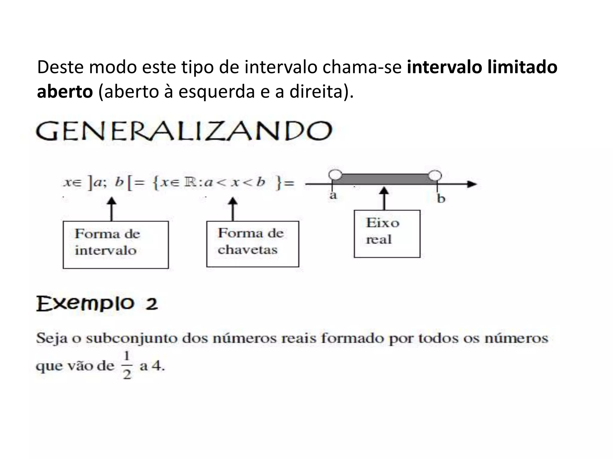 Representar intervalos numéricos na recta grduada | PPT