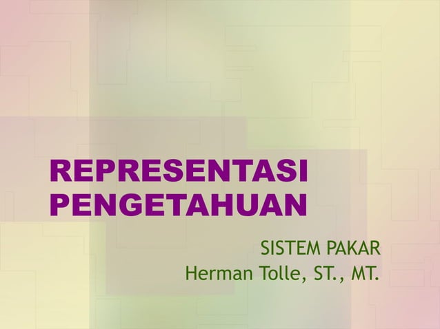 Representasi Pengetahuan | PPT