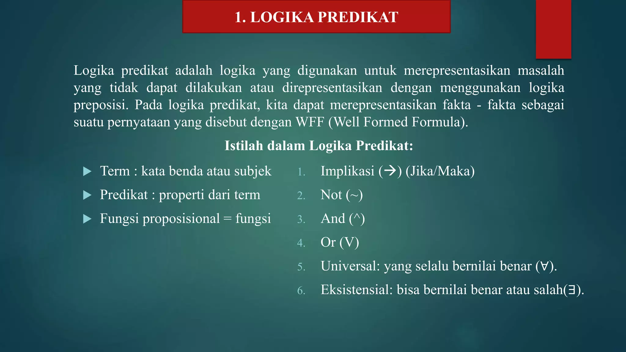 Representasi pengetahuan | PPTX