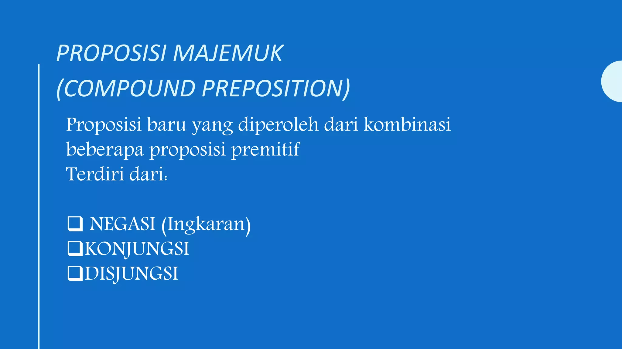 Representasi pengetahuan logika proposisi | PPTX