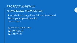 Representasi pengetahuan logika proposisi | PPTX