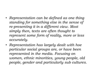 Representation | PPTX