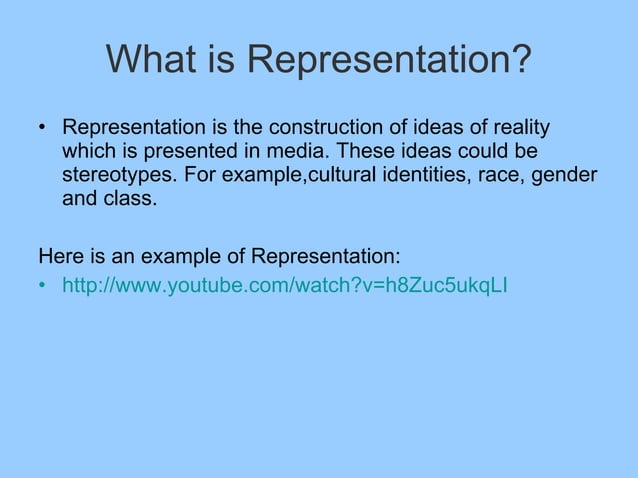 Representation | PPT