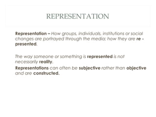 TV Drama - Representation | PPT