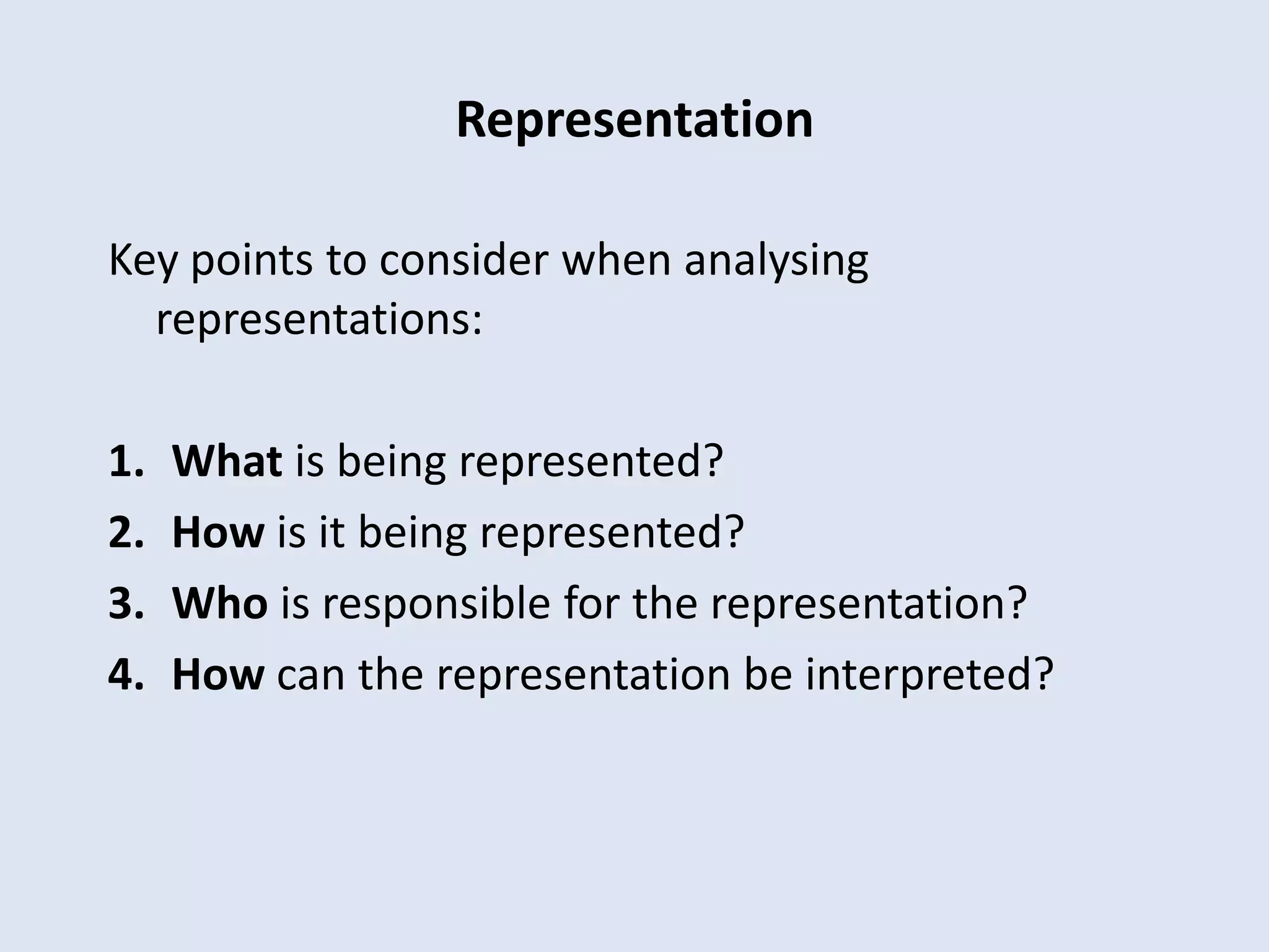 Representation | PPTX