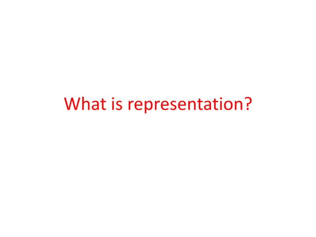 Representation | PPT