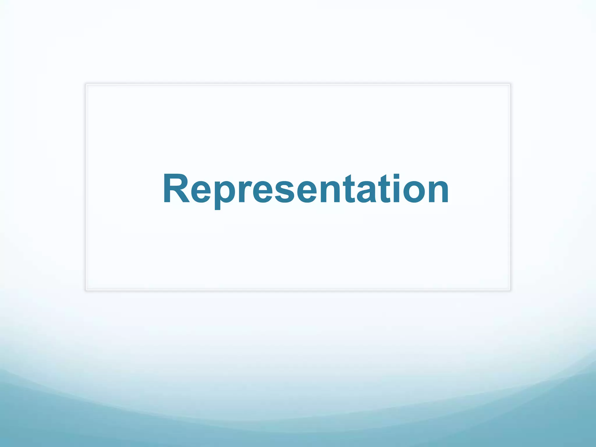 Representation | PPT
