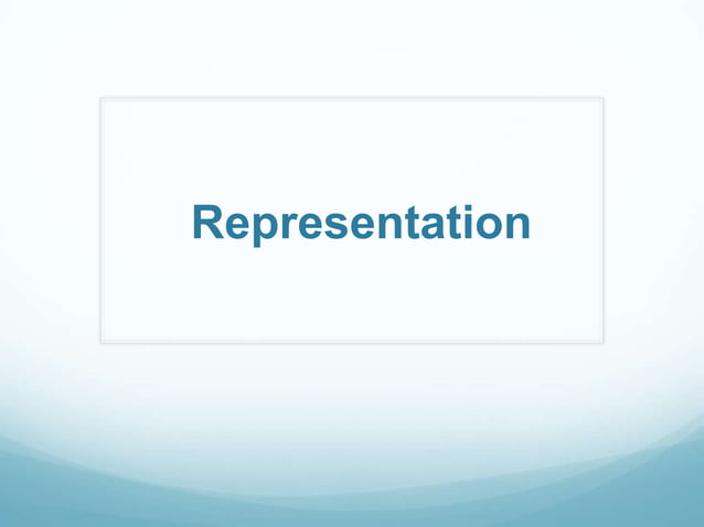 Representation | PPT