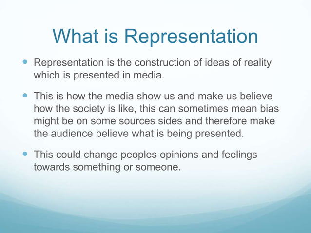 Representation | PPT