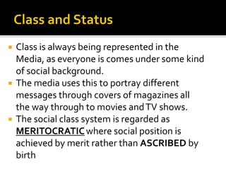 Representation of Class and Status | PPT
