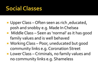 Representation of Class and Status | PPT