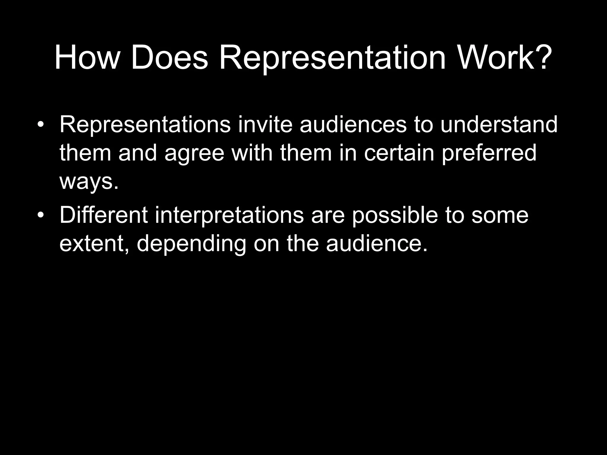 Representation | PPTX