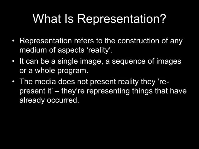 Representation | PPT