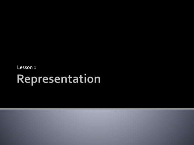Representation | PPTX