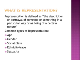 Representation | PPTX