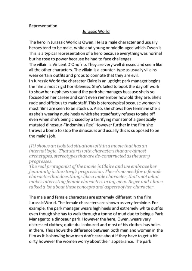 Representation | DOCX