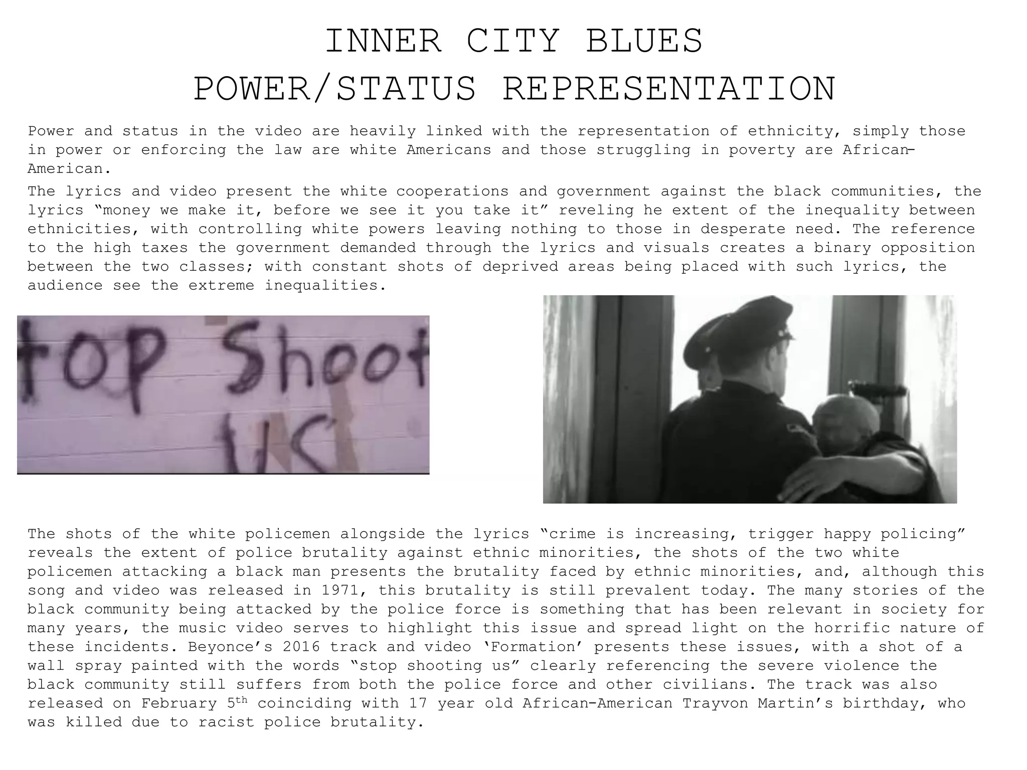 Representation case study | PPTX | Blues | Music