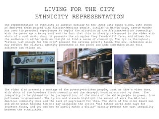 Representation case study | PPTX | Blues | Music