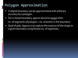 Image Representation & Descriptors | PPTX