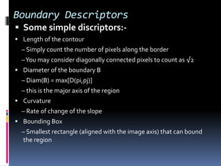 Image Representation & Descriptors | PPTX