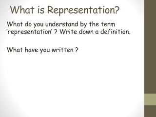 Representation | PPT