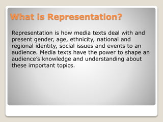 Representation | PPTX