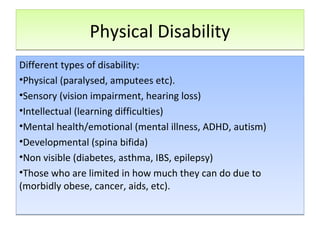 Representation disability | PPT