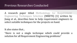 Requirement engineering techniques in developing expert systems | PDF