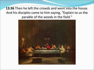 Representation The Parable Of The Weeds And The Wheat | PPT