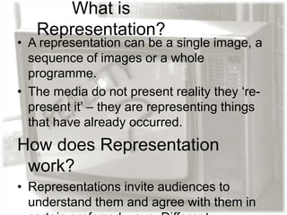 Representation in Music Videos. Lesson 1 | PPTX