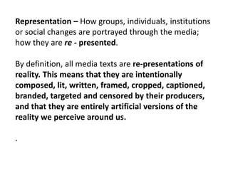 Representation a2 | PPTX | Debated Sensitive Social Issues | Sensitive ...