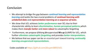 Representational Continuity for Unsupervised Continual Learning | PDF