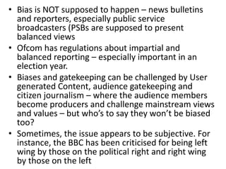 Representation and bias | PPTX | Public Radio | Talk Radio